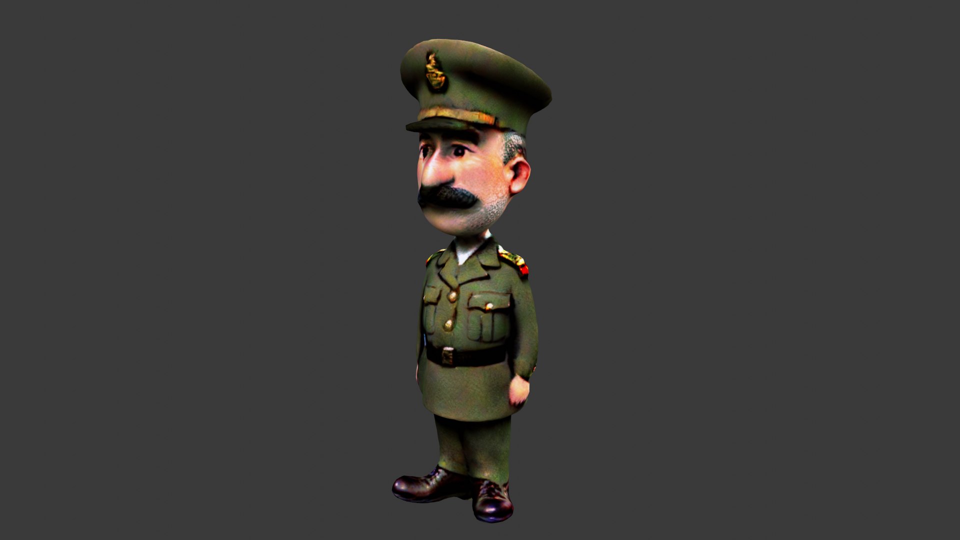 World War II Commander 3D Model - TurboSquid 2126994