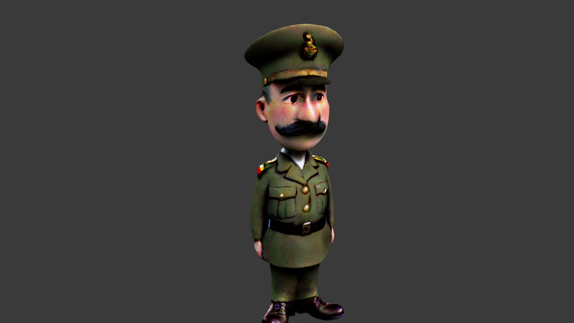 World War II Commander 3D Model - TurboSquid 2126994