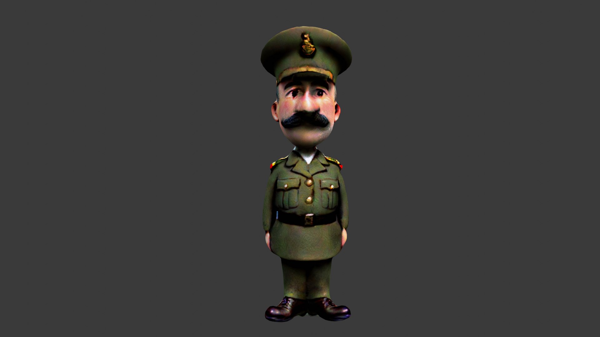 World War II Commander 3D Model - TurboSquid 2126994