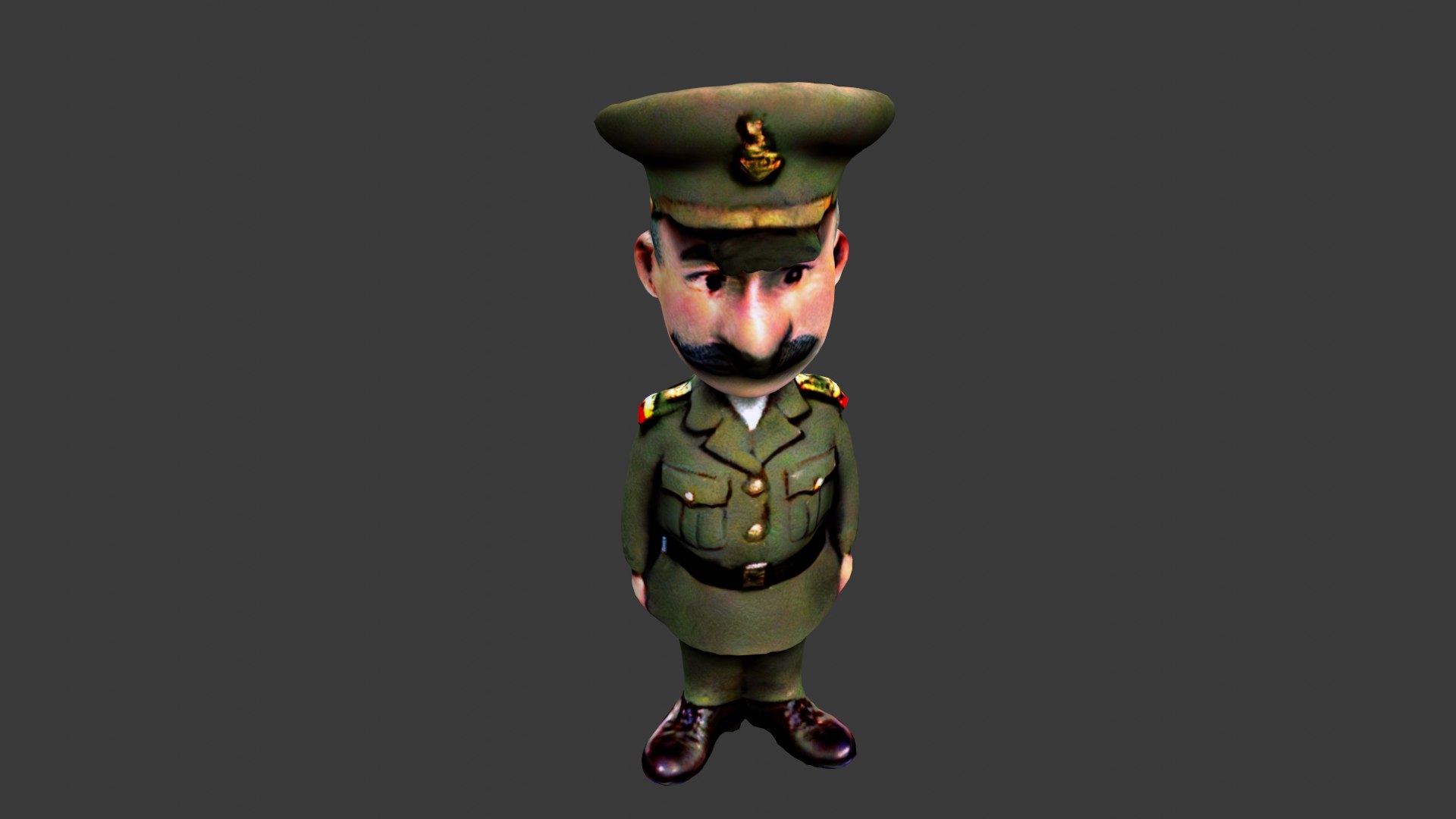 World War II Commander 3D Model - TurboSquid 2126994