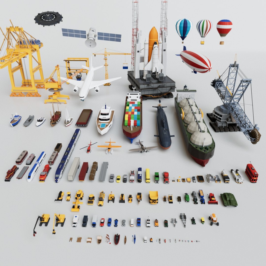 3D Vehicles Mega Pack Collection - TurboSquid 2352845