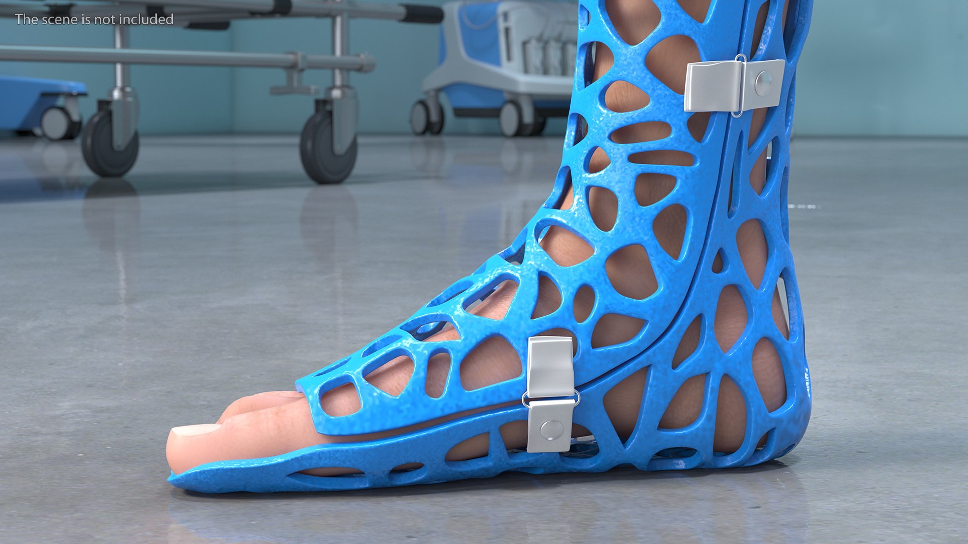 3D-Printed Orthopedic Cast On Leg Model - TurboSquid 1900350