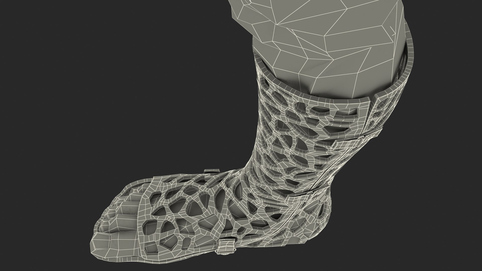 3D-Printed Orthopedic Cast On Leg model - TurboSquid 1900350