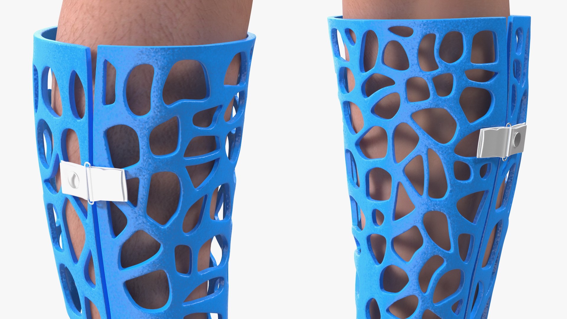 3D-Printed Orthopedic Cast On Leg Model - TurboSquid 1900350