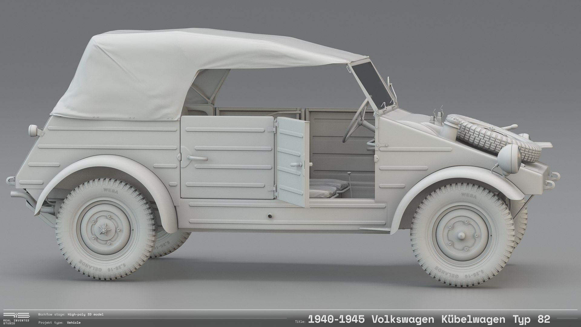 Volkswagen Kubelwagen Typ 82 3D - TurboSquid 2282192