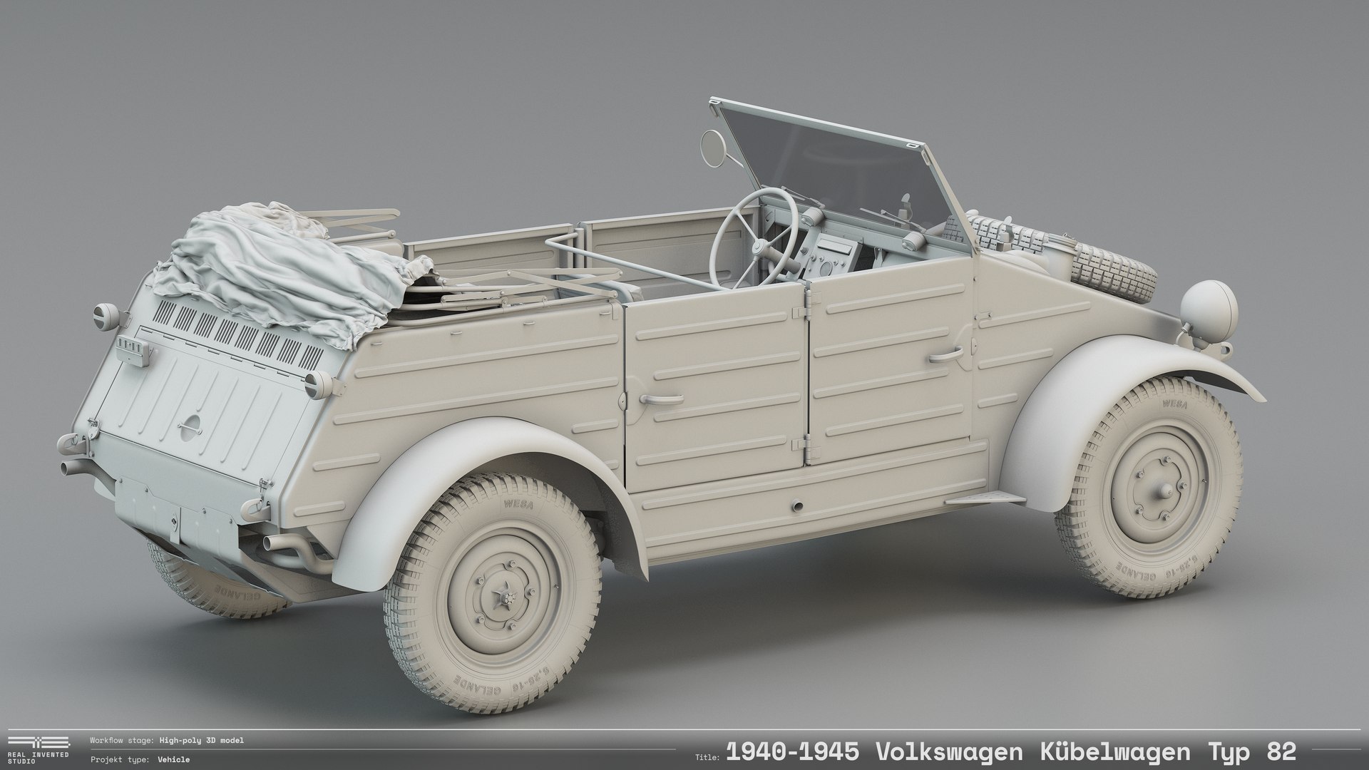Volkswagen Kubelwagen Typ 82 3D - TurboSquid 2282192