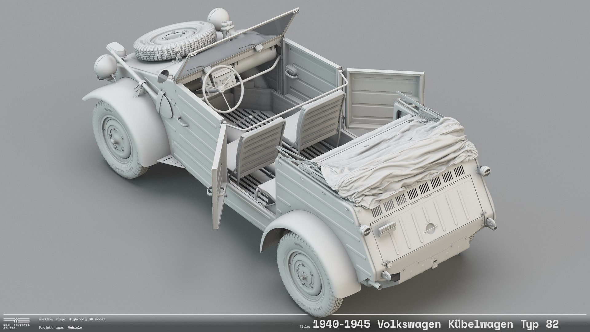 Volkswagen Kubelwagen Typ 82 3D - TurboSquid 2282192