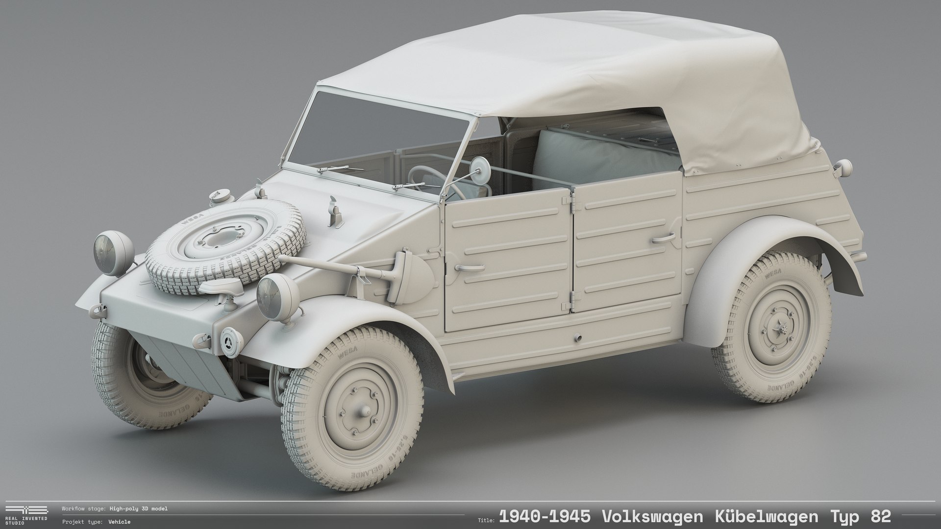 Volkswagen Kubelwagen Typ 82 3D - TurboSquid 2282192