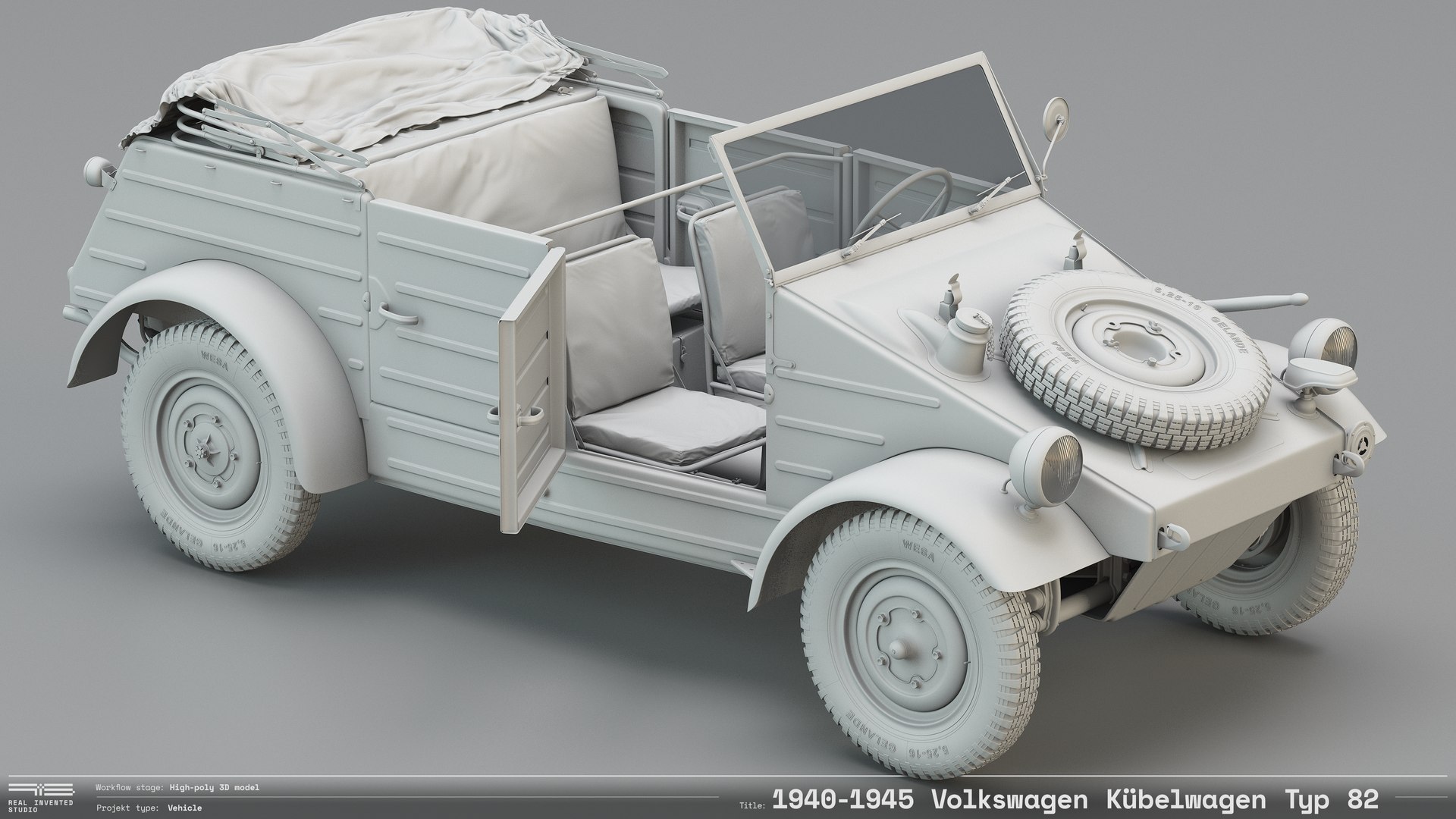 Volkswagen Kubelwagen Typ 82 3D - TurboSquid 2282192