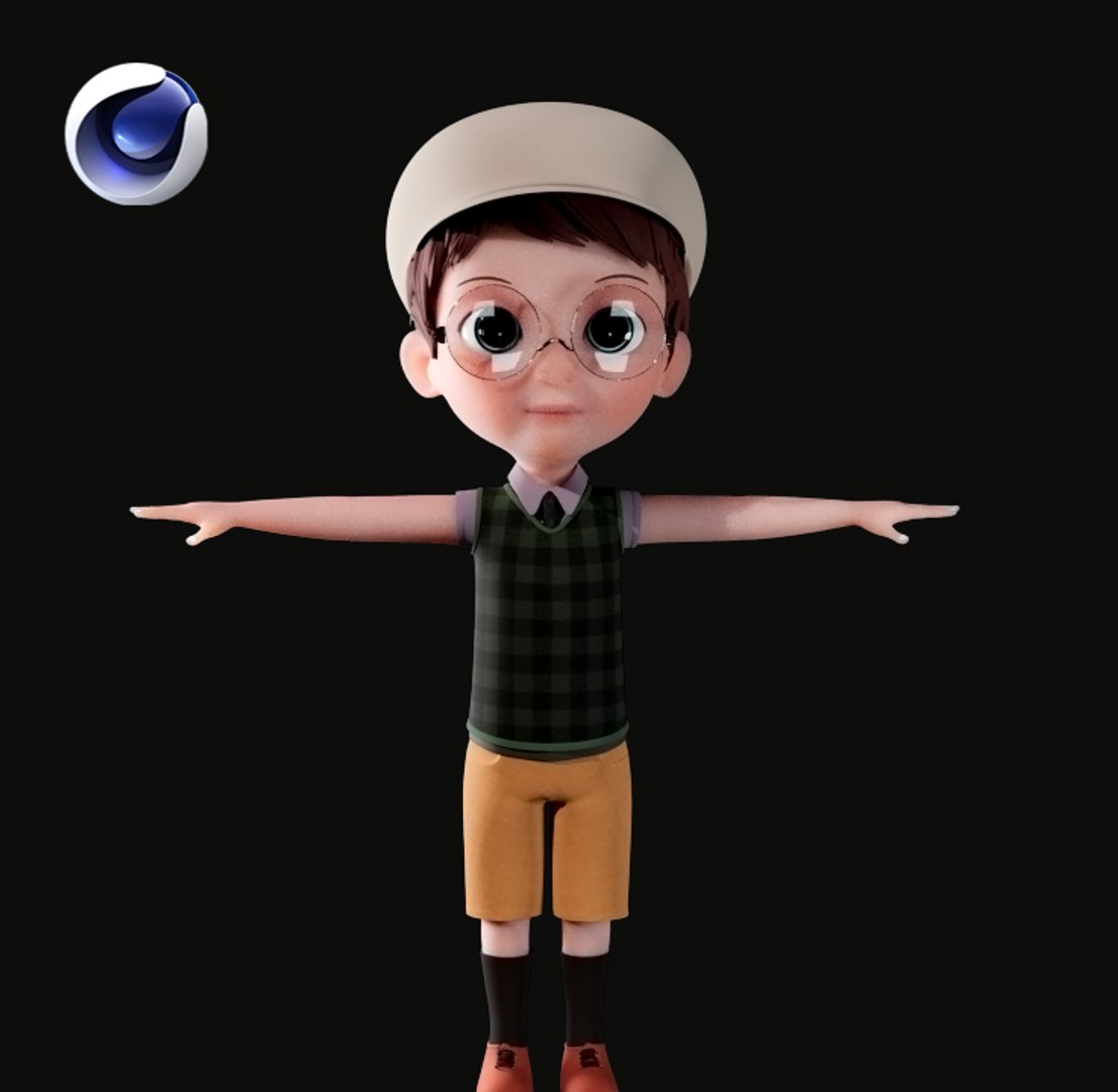 Cartoon Boy NoRig 3D Model - TurboSquid 2010459