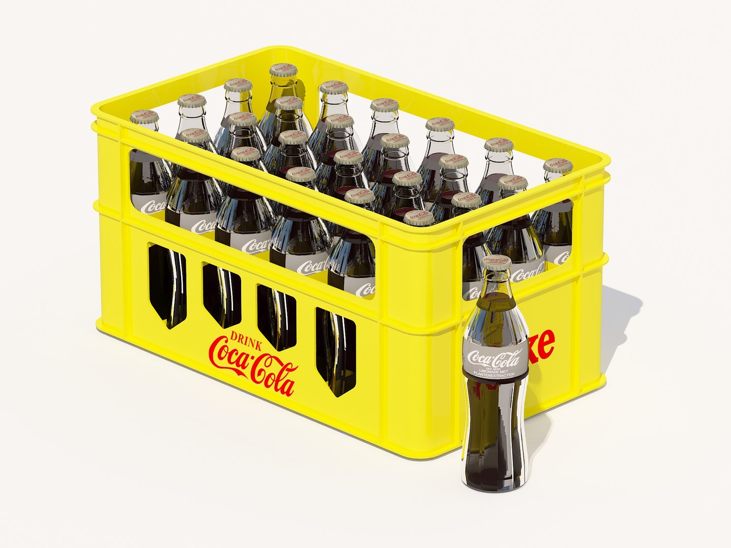 Soda Beer Storage Basket Cola Storage Box Wine Utensils Wine Box 3D ...