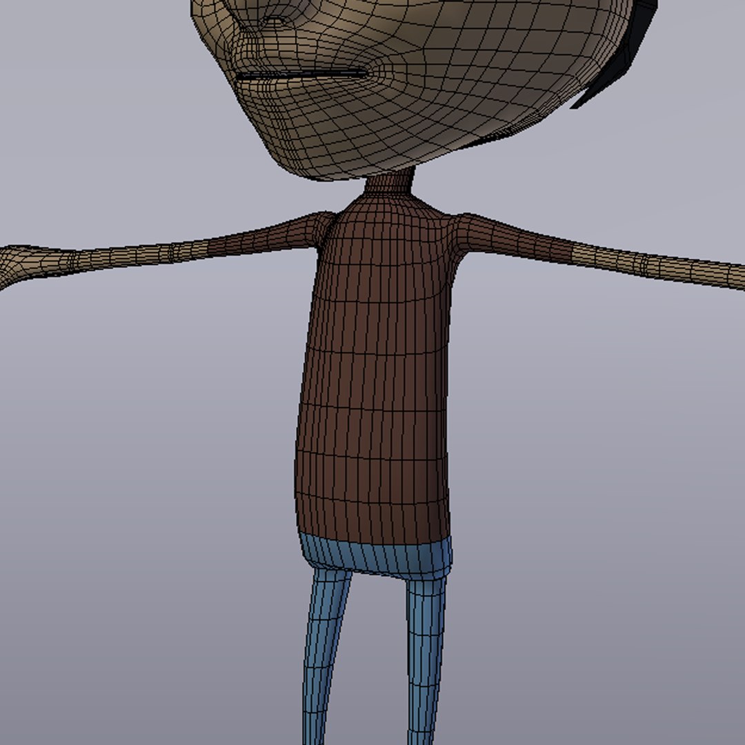 Character Cartoon 3d Obj