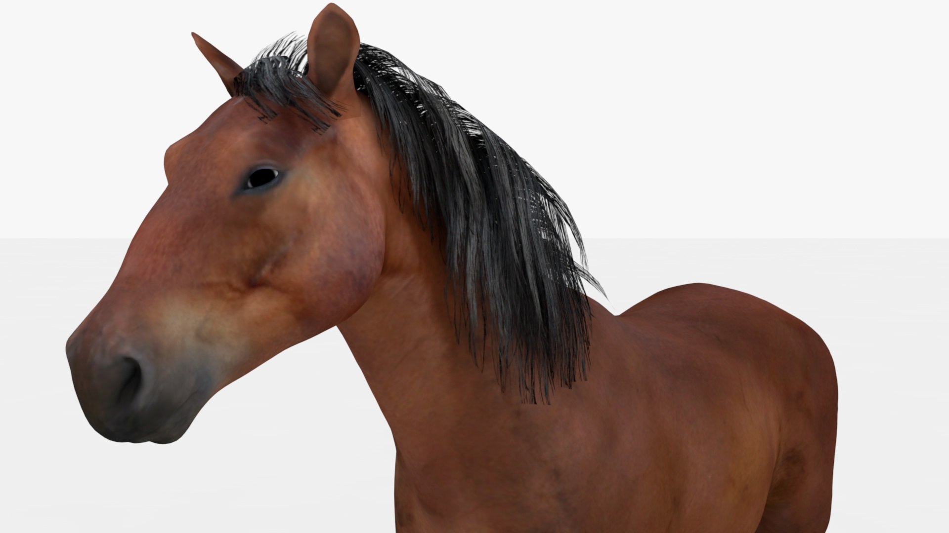 3D Realistic Horse Model - TurboSquid 2348752