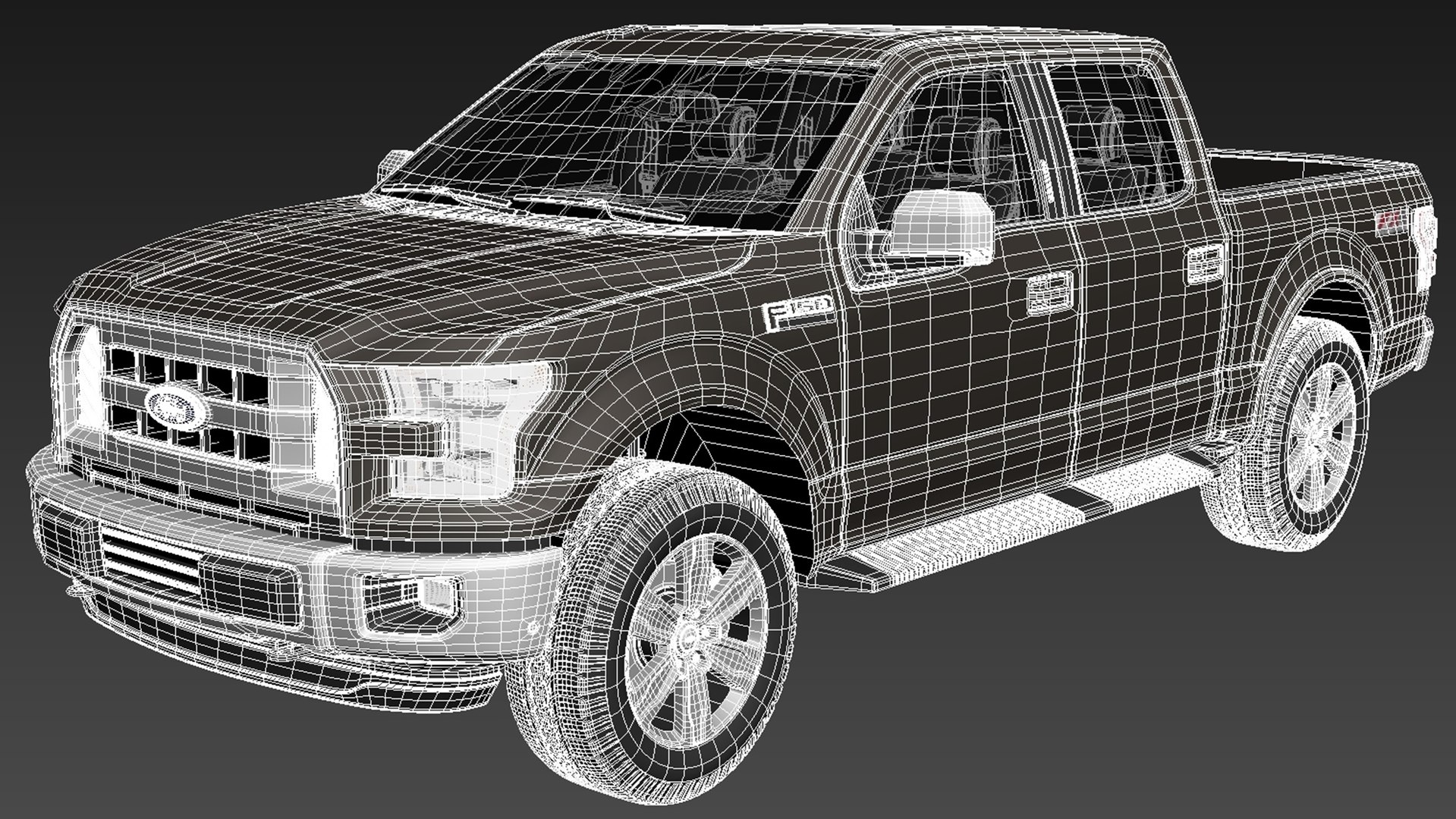 3D Ford F-150 Crew Cab 2015 - TurboSquid 2222133