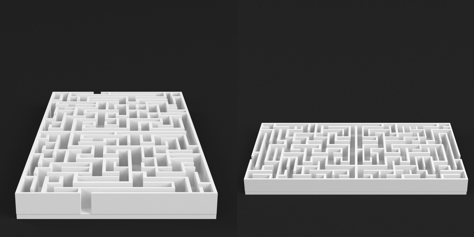 Rectangular Labyrinth 2 3D - TurboSquid 2048042