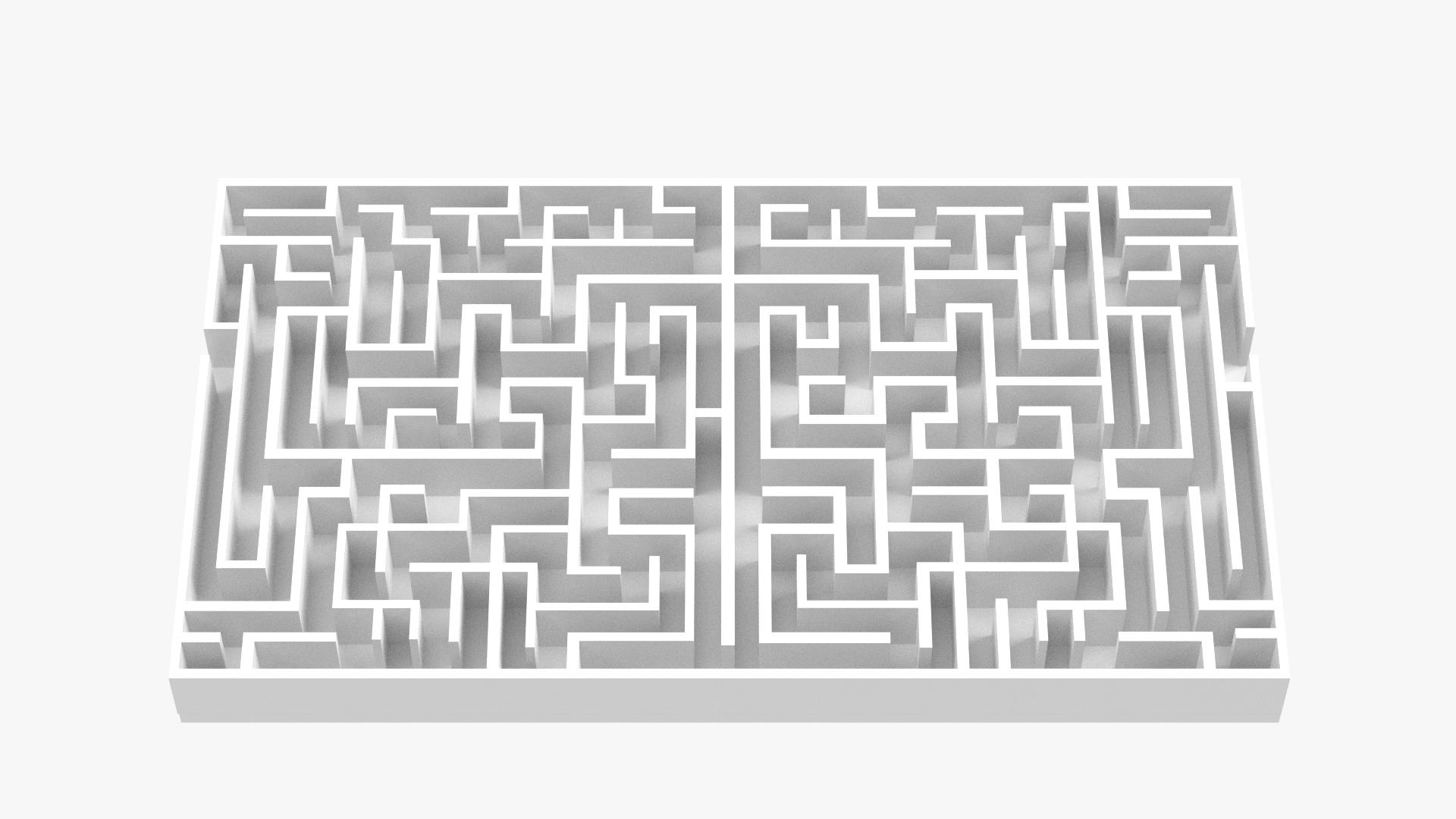 Rectangular labyrinth 23D模型 - TurboSquid 2048042