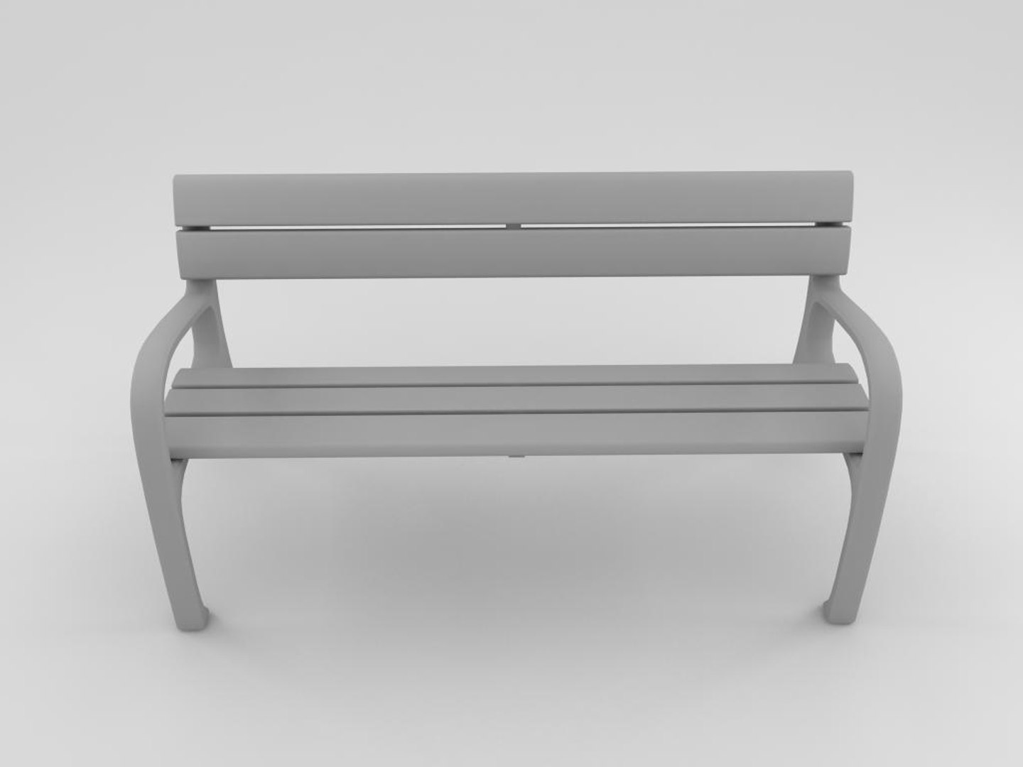 Bench 3d Max