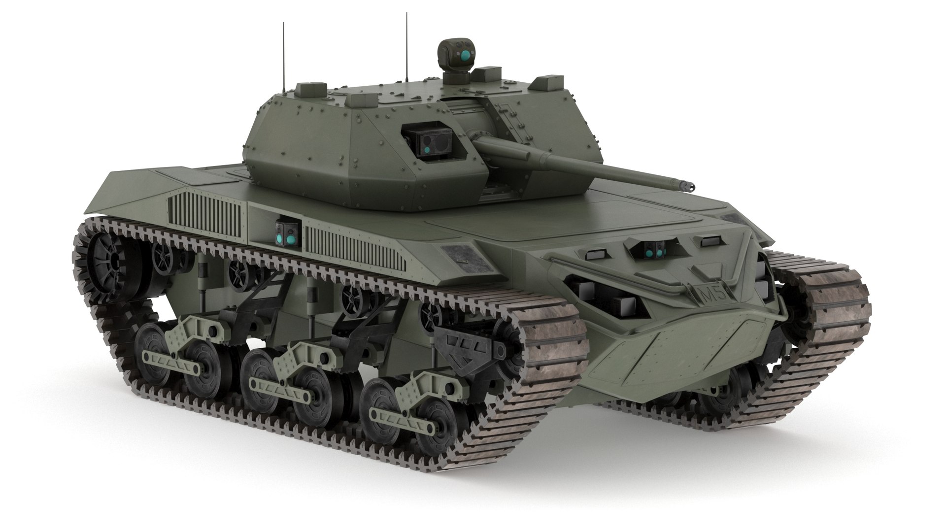 3D Model Ripsaw M5 Electric Tank - TurboSquid 2128746