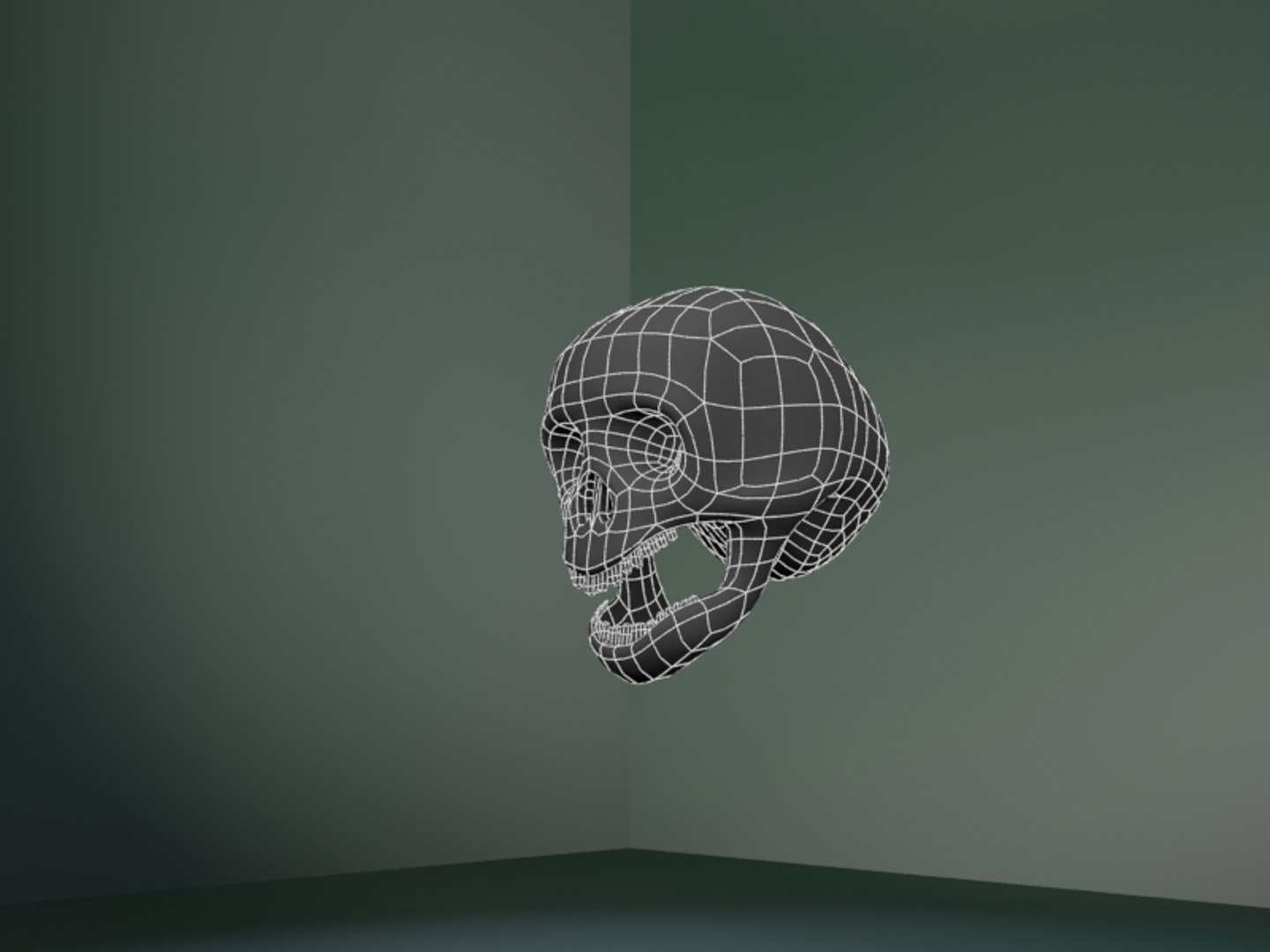 3d Model Simple Skull