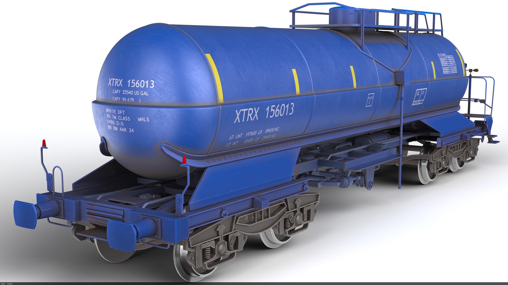 3D Model Railroad Tank Car(1) - TurboSquid 2416235