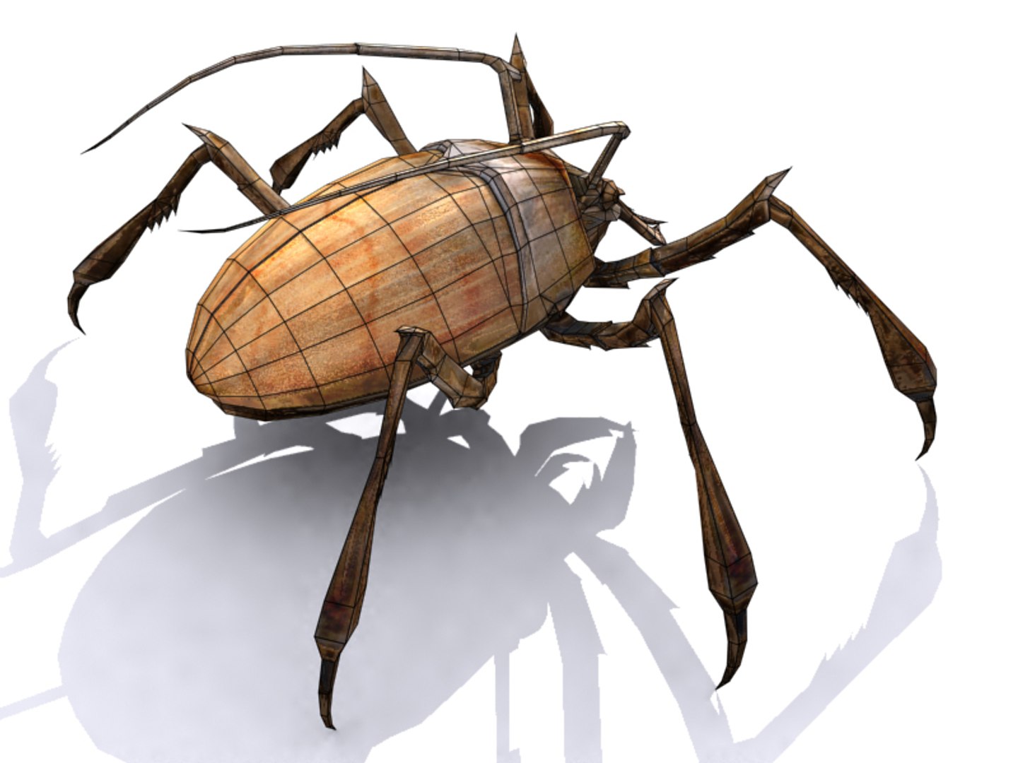 3d Bug Character Model