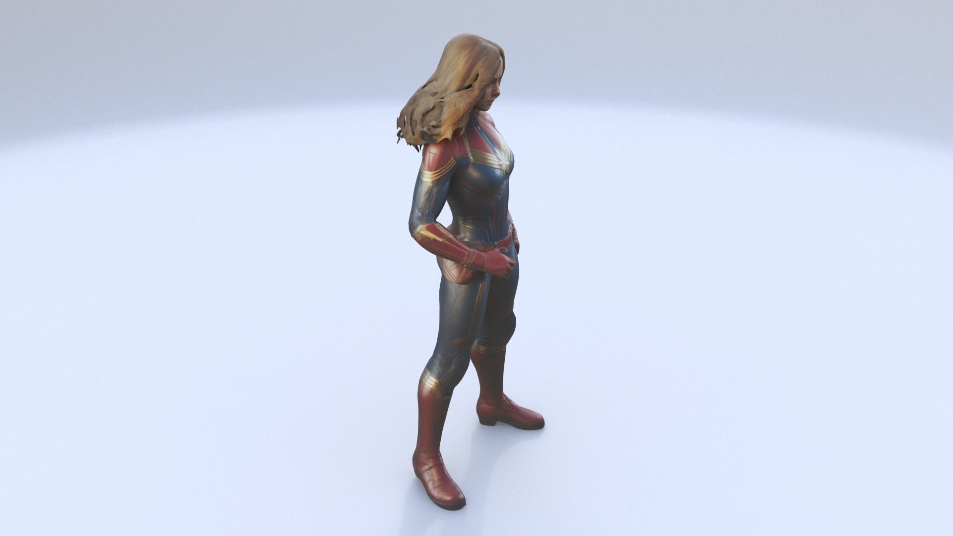 Captain Marvel 3D Model - TurboSquid 2337167