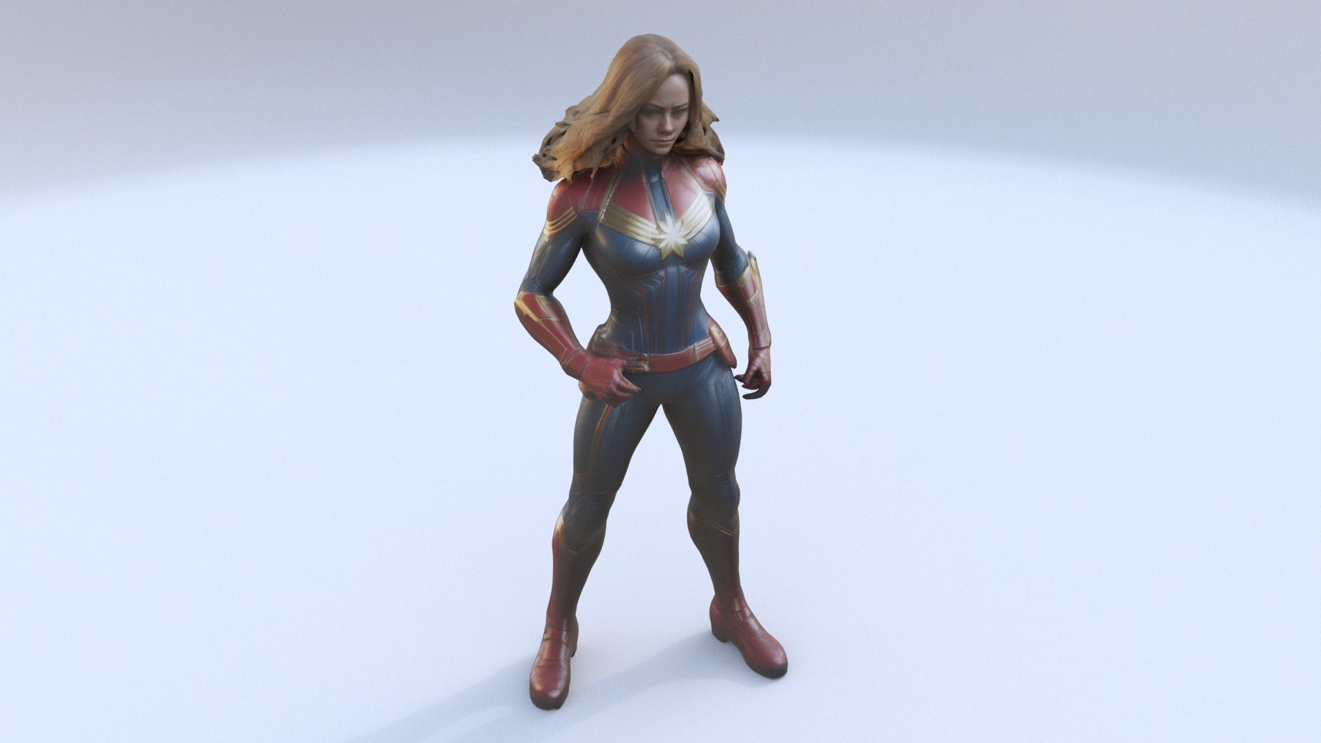 Captain Marvel 3D Model - TurboSquid 2337167