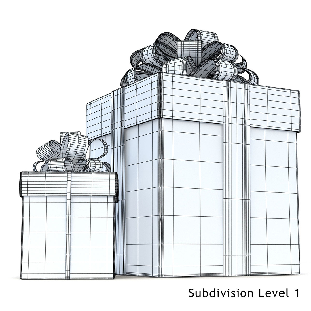 gift boxes 3d model