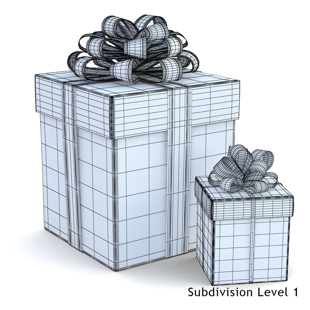 gift boxes 3d model