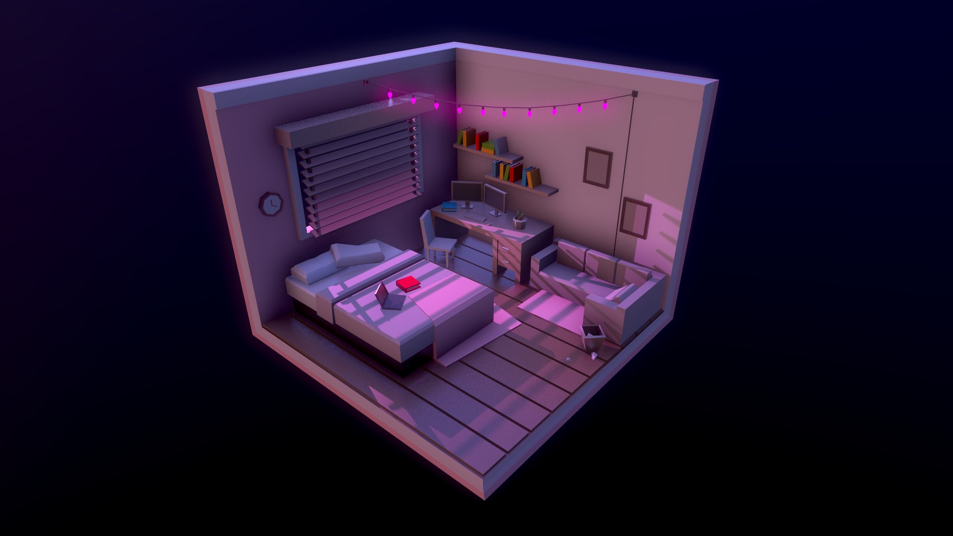3D Poly Room - TurboSquid 1992519