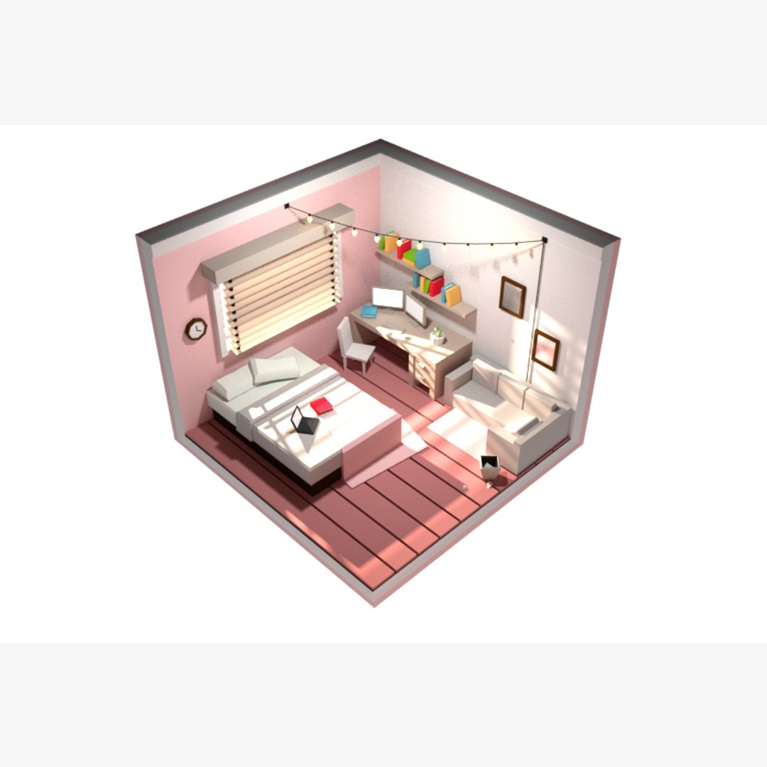 3D Poly Room - TurboSquid 1992519