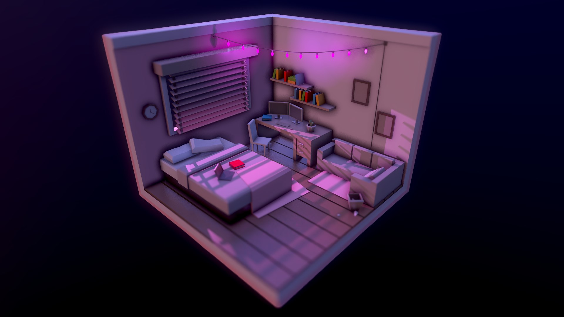 3D Poly Room - TurboSquid 1992519