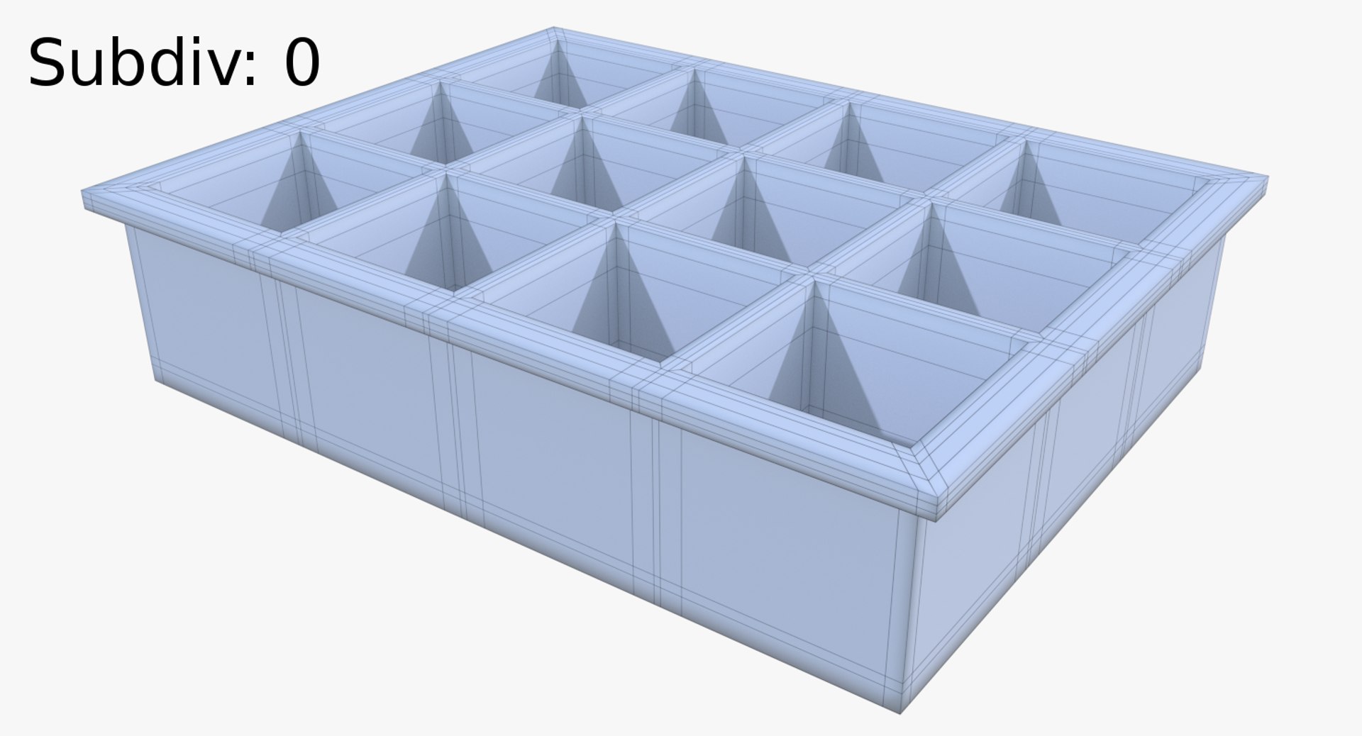 ice cube tray 3d model