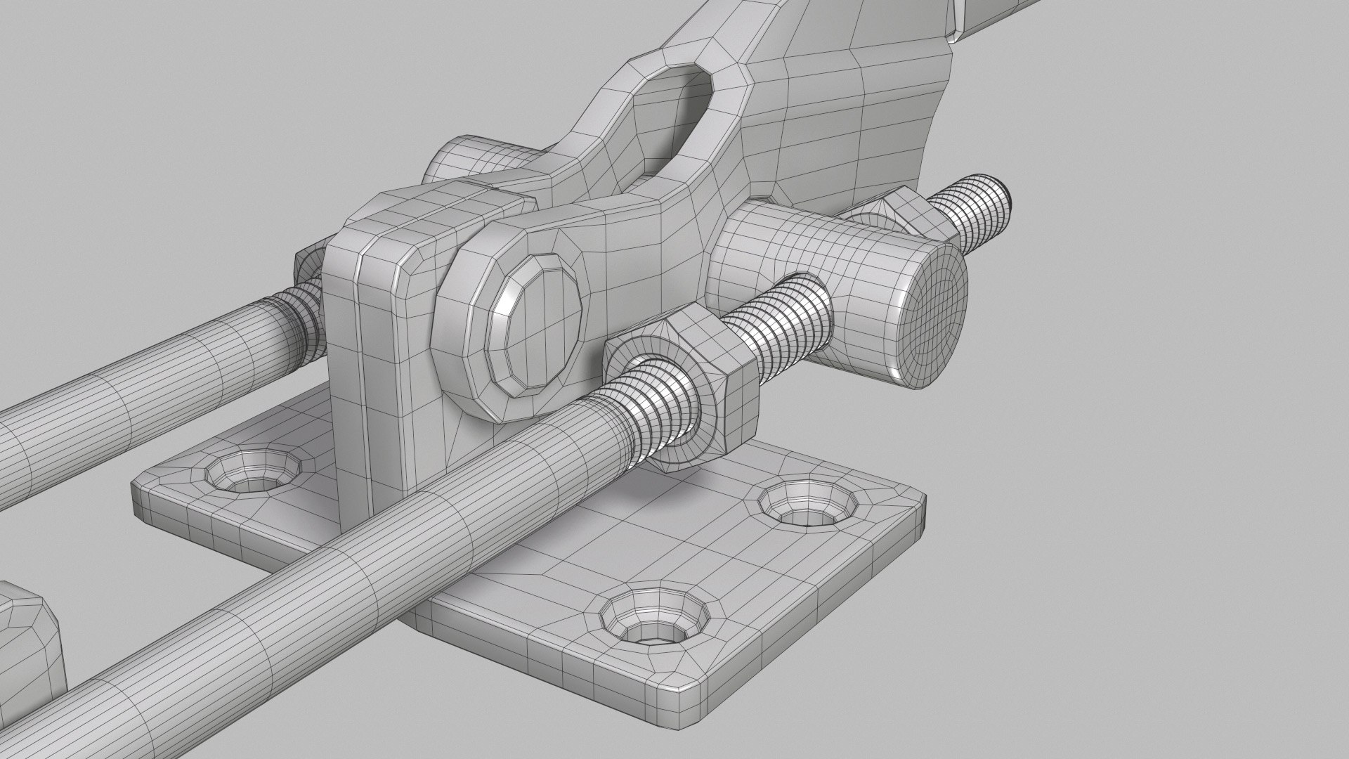 Horizontal Pull-action Latch Toggle 3D Model - TurboSquid 1544754