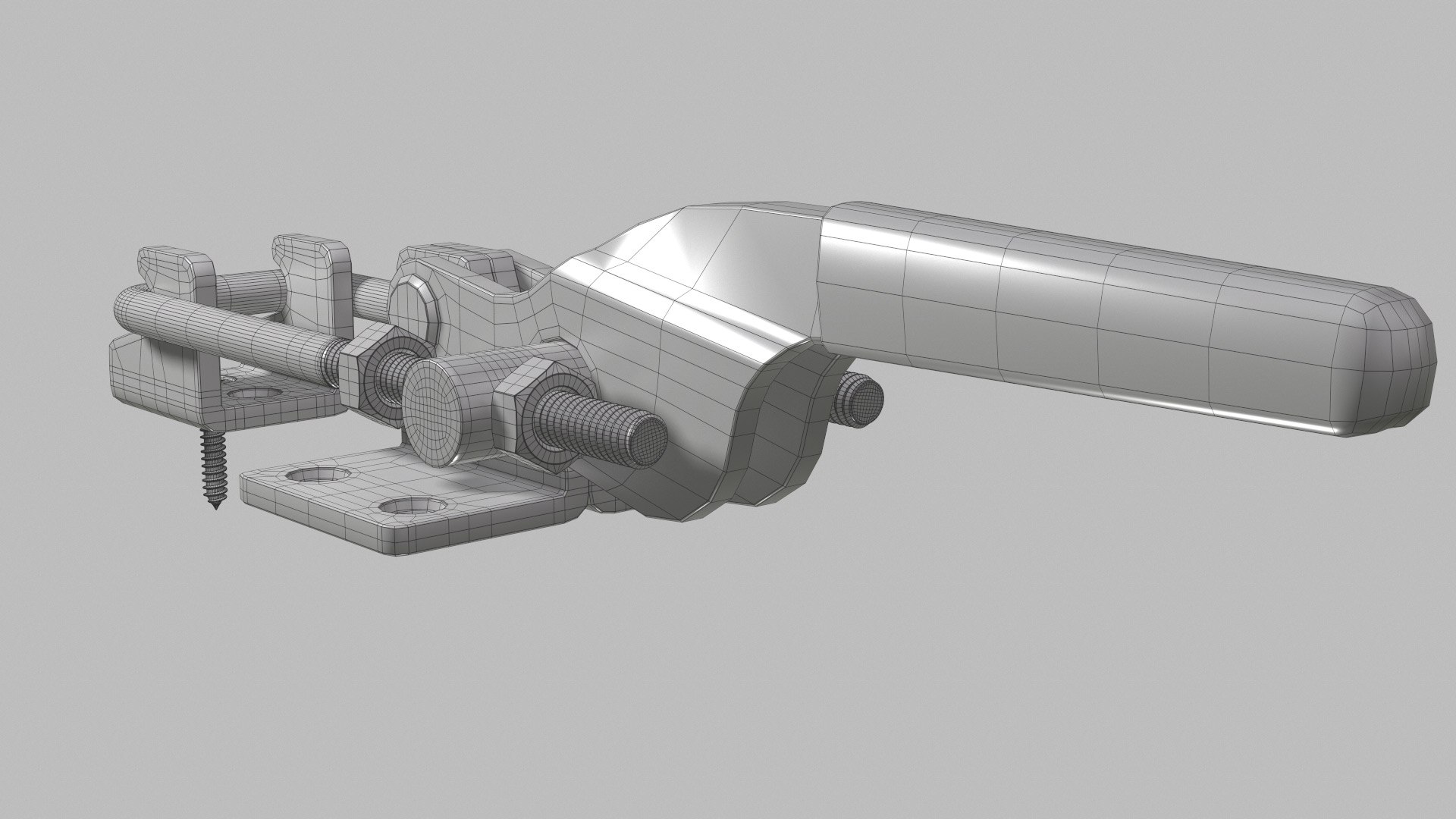 Horizontal Pull-action Latch Toggle 3D Model - TurboSquid 1544754
