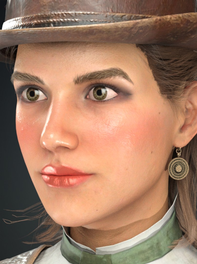 Realistic Rigged Medieva Style Woman Character 3D Model Model ...