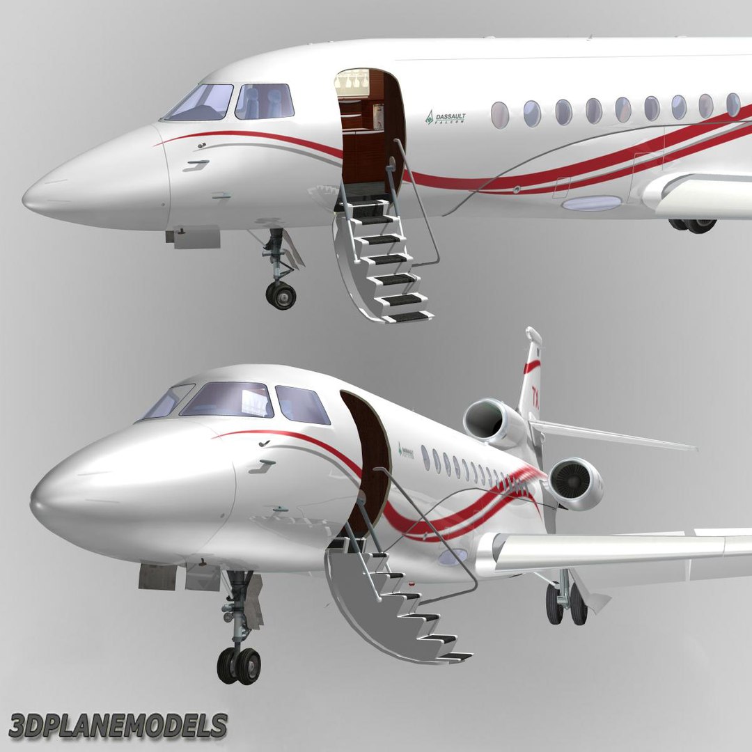 3dsmax Dassault Falcon 7x Livery