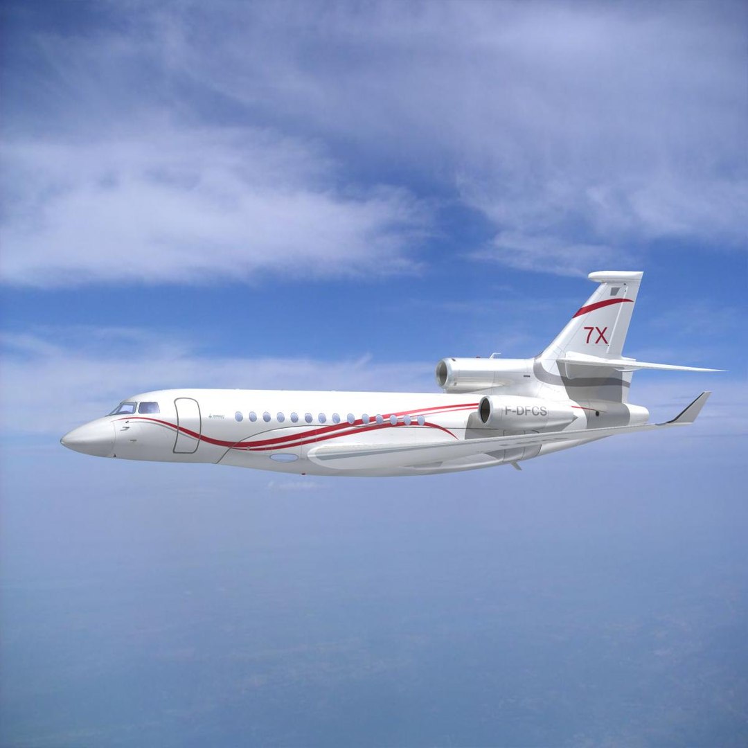 3dsmax Dassault Falcon 7x Livery