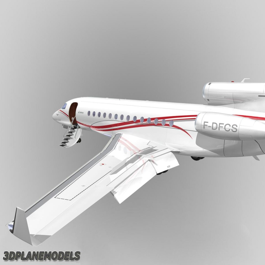 3dsmax Dassault Falcon 7x Livery