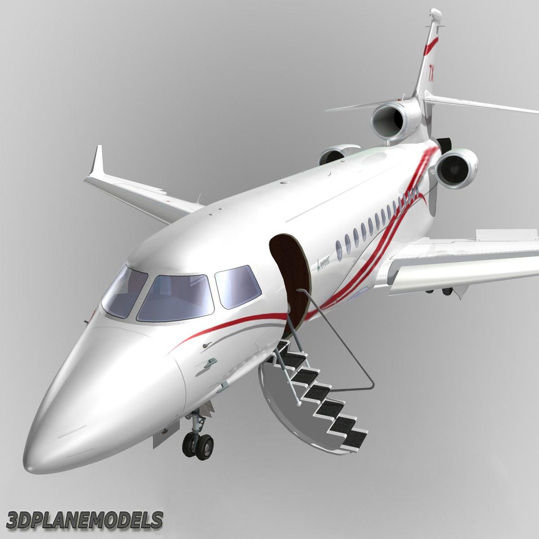 3dsmax Dassault Falcon 7x Livery