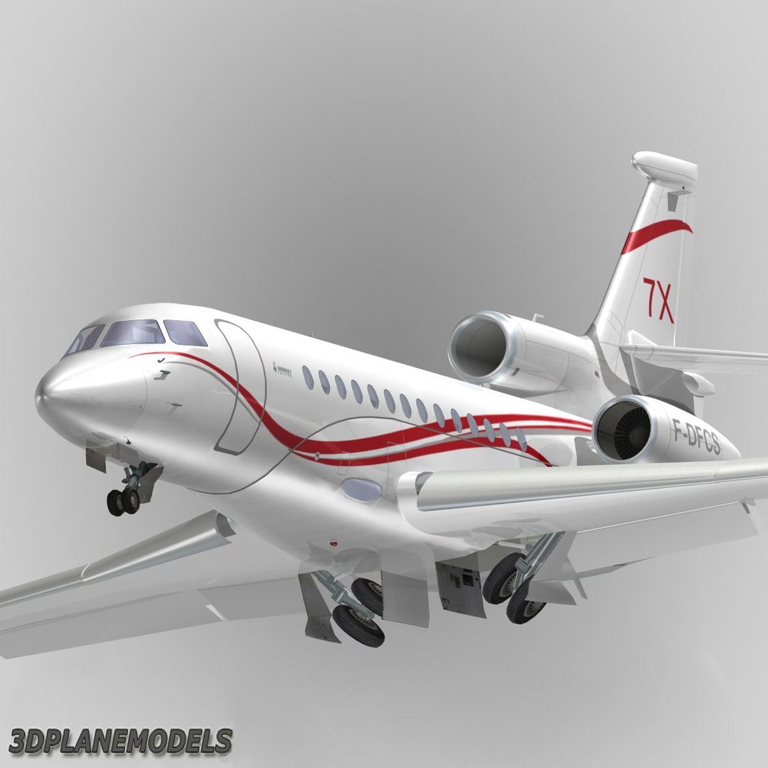 3dsmax Dassault Falcon 7x Livery