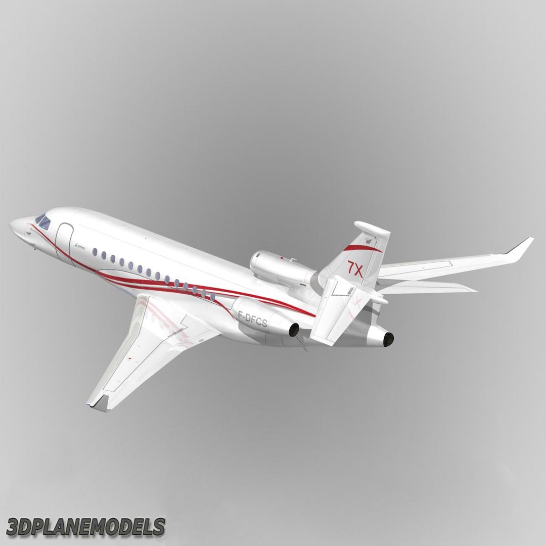 3dsmax Dassault Falcon 7x Livery