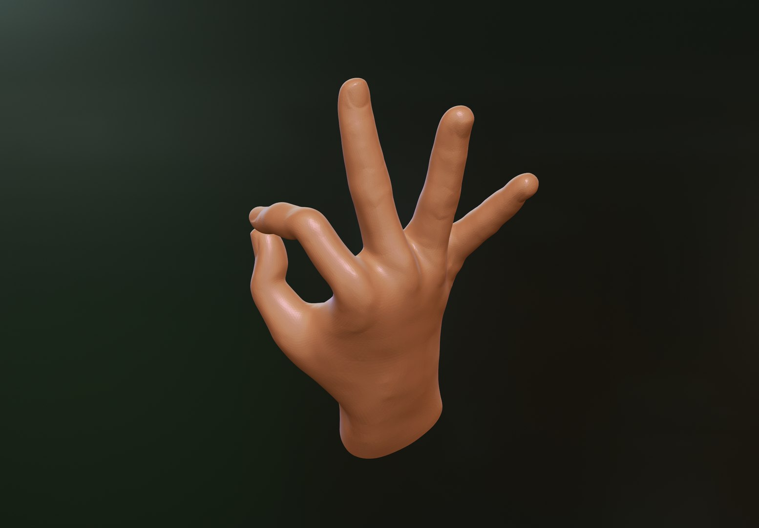 OK Hand Male 3D Model - TurboSquid 2098967