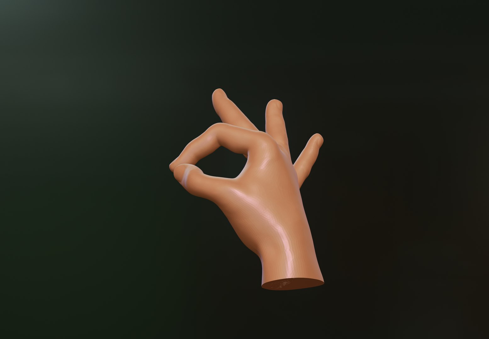 OK Hand Male 3D Model - TurboSquid 2098967