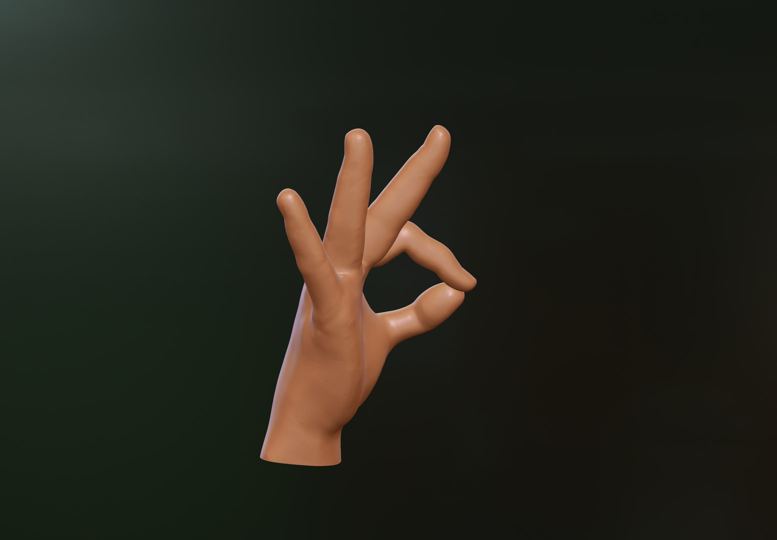 OK Hand Male 3D Model - TurboSquid 2098967