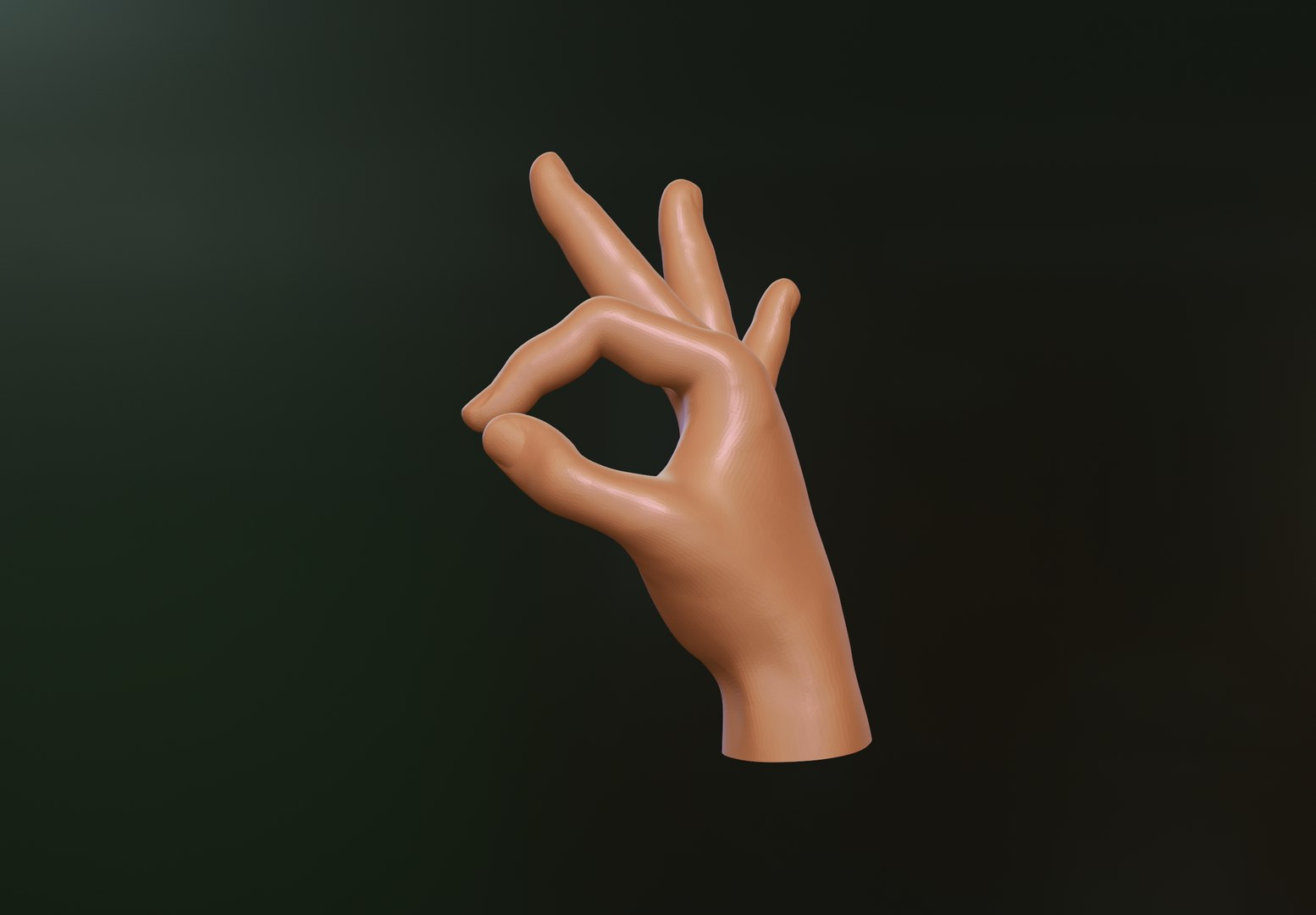 OK Hand Male 3D Model - TurboSquid 2098967