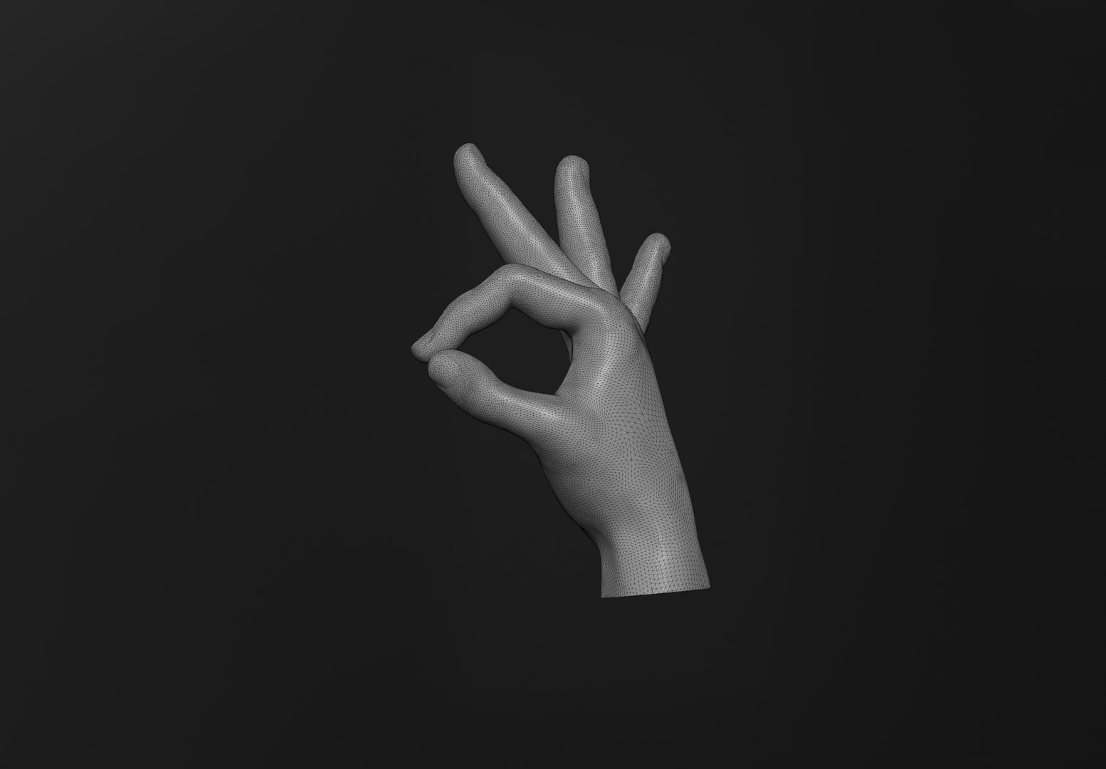 OK Hand Male 3D Model - TurboSquid 2098967