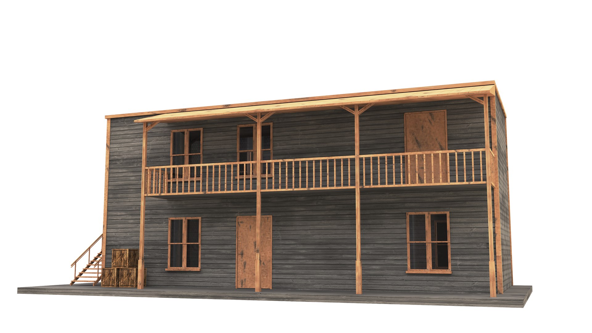 Western West House Model - TurboSquid 1506714