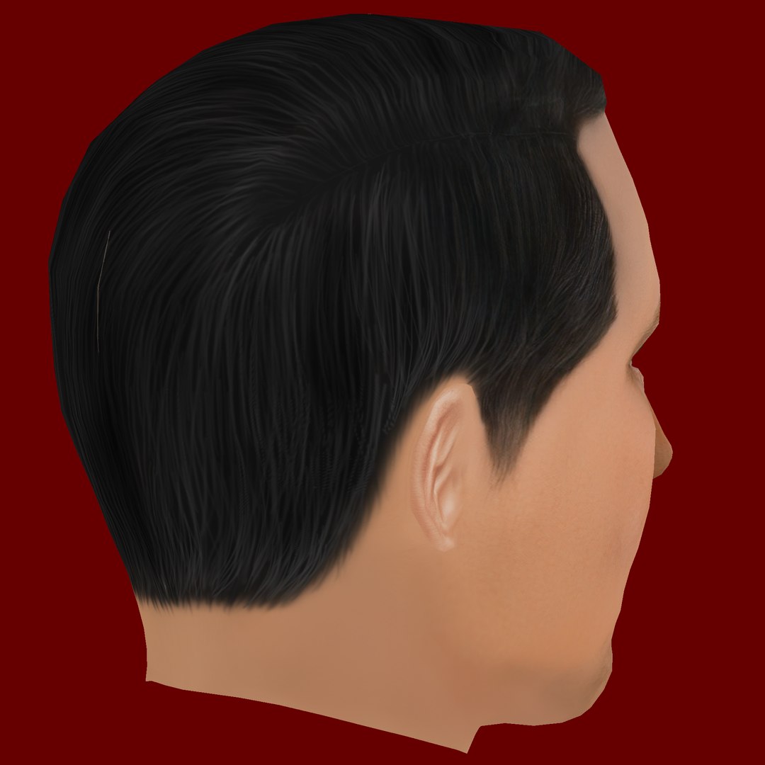 Low Poly Head Of Adolf Hitler Model - TurboSquid 2208399