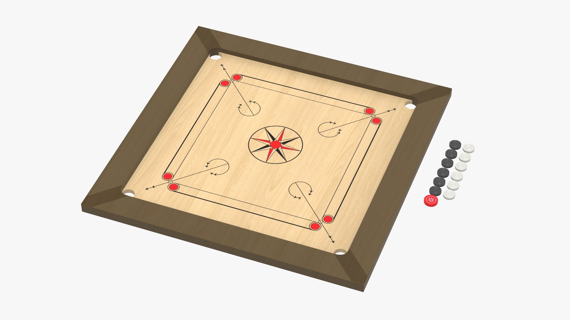 Carrom Game 3D Model - TurboSquid 2174332